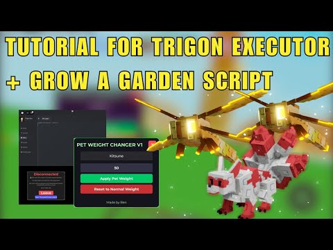TUTORIAL – Trigon Executor + Weight Changer Script in Grow a Garden ...