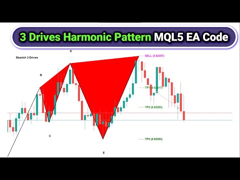 3 Drives Harmonic Pattern MT5 MQL5 EA BOT Code [PART 770] # ...
